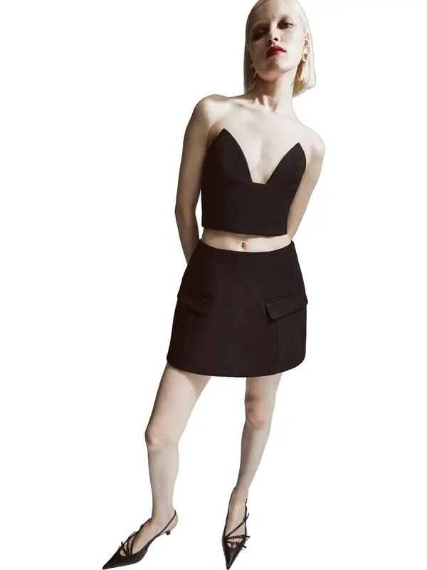 Bardot Delphi Hourglass Mini Skirt - Black