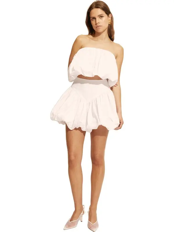 Bardot Lissett Poplin Mini Skirt - Orchid Wht