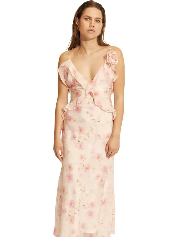 Bardot Olea Floral Maxi Dress - Pink Flora
