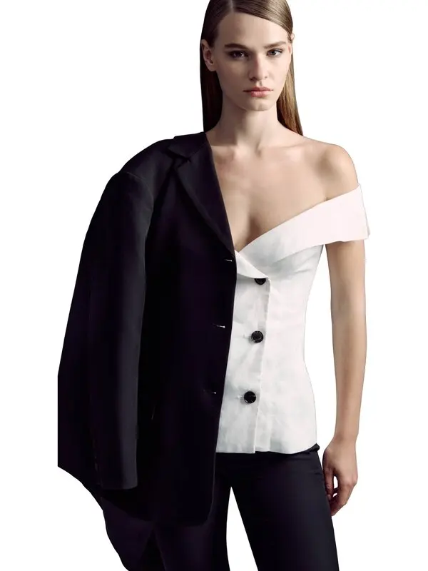 Bardot Eliora Button Front Linen Top - Orchid Wht