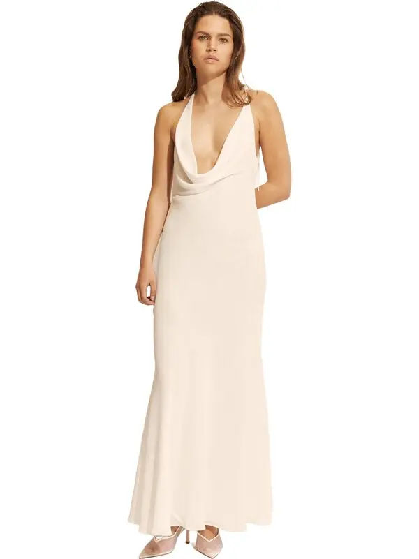 Bardot Cherie Cowl Neck Maxi Dress - Orchid Wht