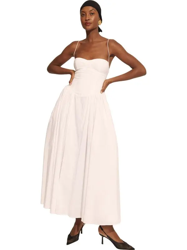 Bardot Estie Cotton Maxi Dress - Orchid Wht