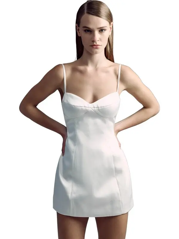 Bardot Marcello Hourglass Mini Dress - Orchid Wht