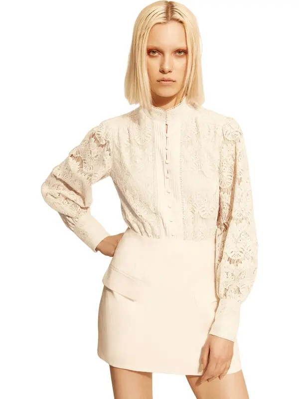 Bardot Remy Lace Bodysuit - Orchid Wht