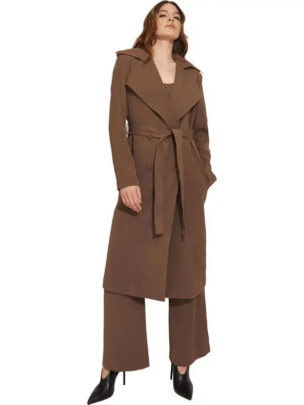 Bardot Kira Trench Coat - Brown