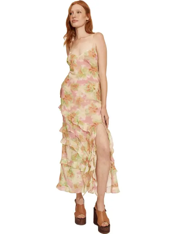Bardot Cantara Printed Maxi Dress - Pink Flora