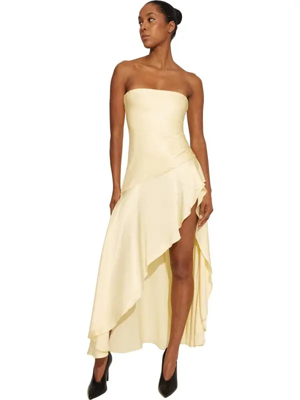 Bardot Lorenza Midi Dress - Canary Ylw