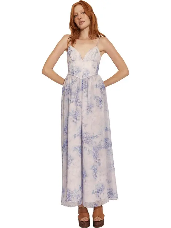 Bardot Elias Printed Maxi Dress - Baby Bl Fl