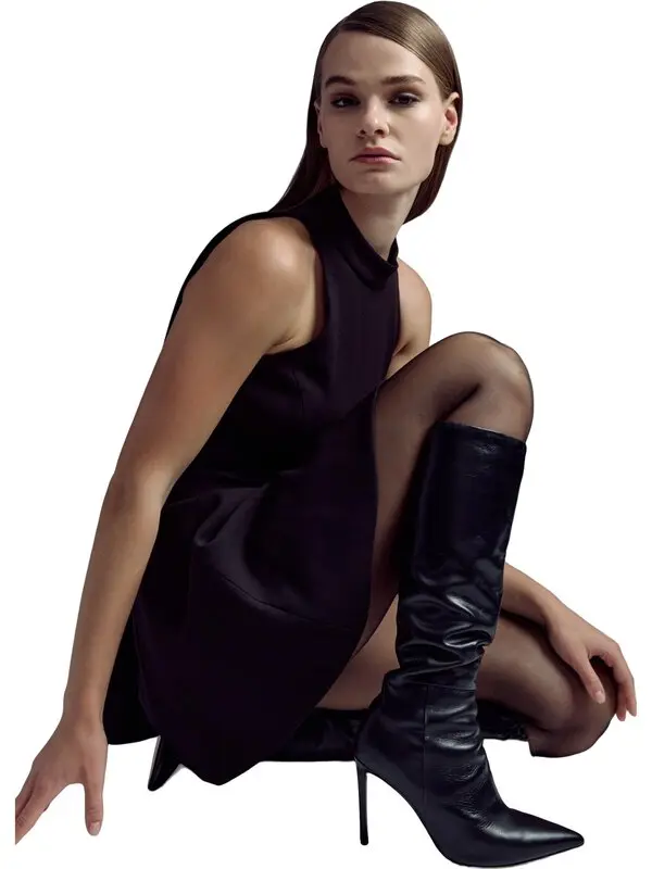 Bardot Banks Collar Mini Dress - Black