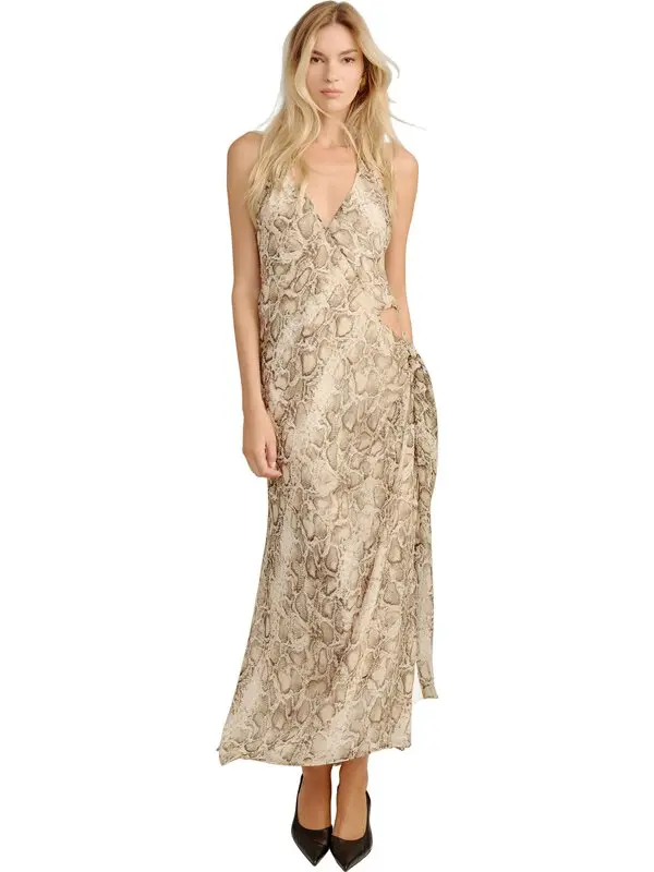 Bardot Cyrel Printed Maxi Dress - Snake Skin
