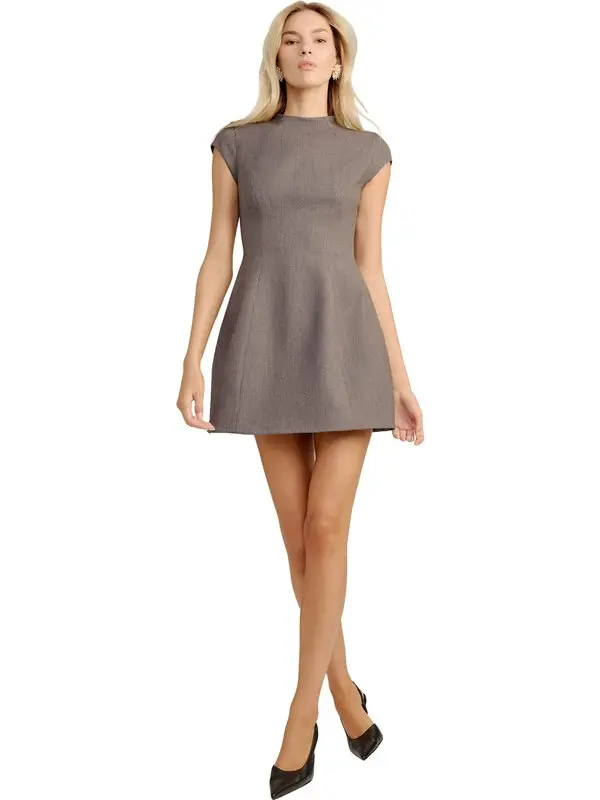 Bardot Delphi Hourglass Mini Dress - Dark Grey