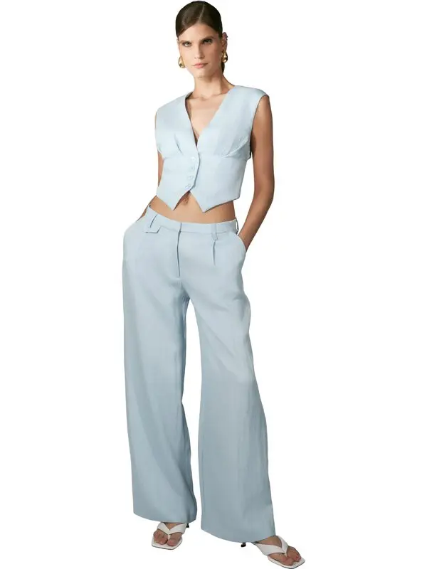 Bardot Geordy Hipster Pant - Soft Blue