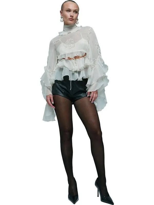 Bardot Jayla Vegan Leather Short - Black