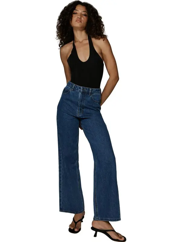 Bardot Cindy Wide Leg Jeans - Indigo
