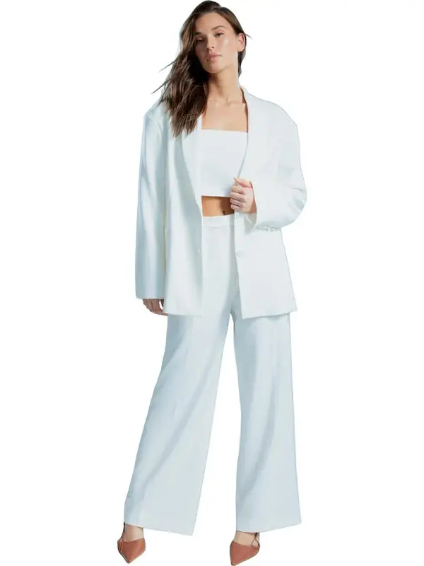 Bardot Malene Oversized Blazer - Orchid Whi