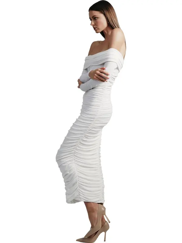 Bardot Arkie Knit Maxi Dress - Ivory