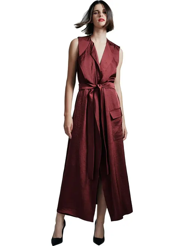 Bardot Lanza Midi Dress - Burgundy