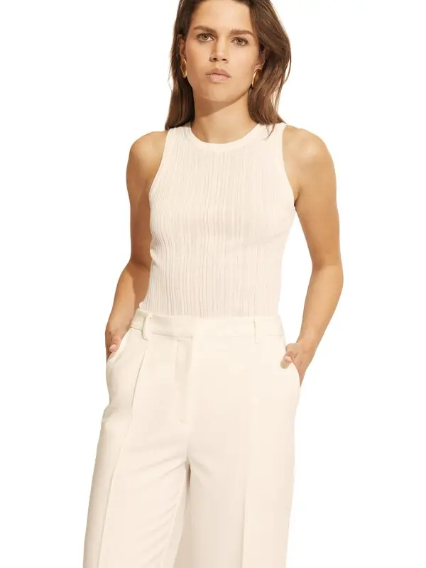 Bardot Merel Knit Tank - Orchid Wht