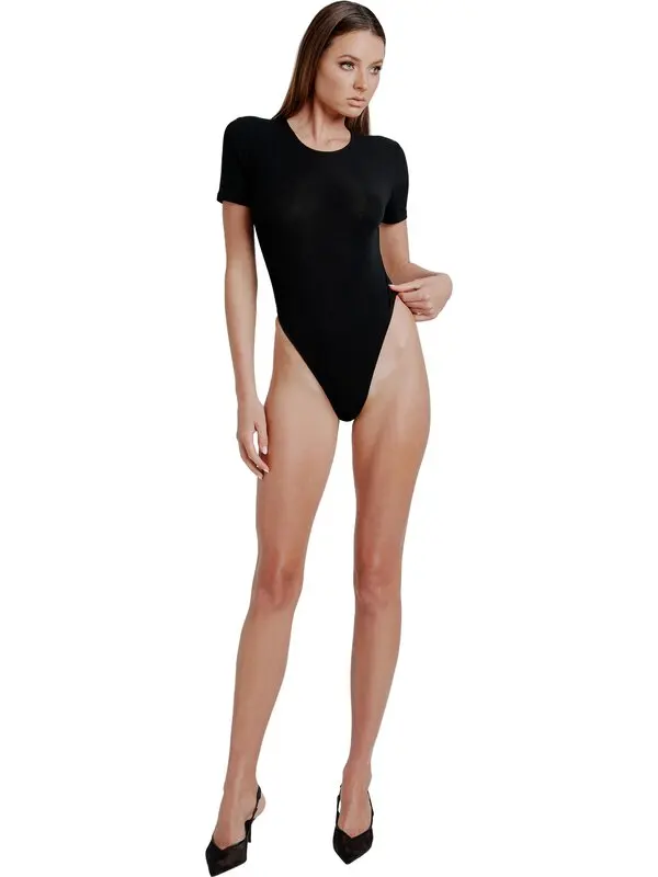 Bardot Vesper Knit Bodysuit - Black