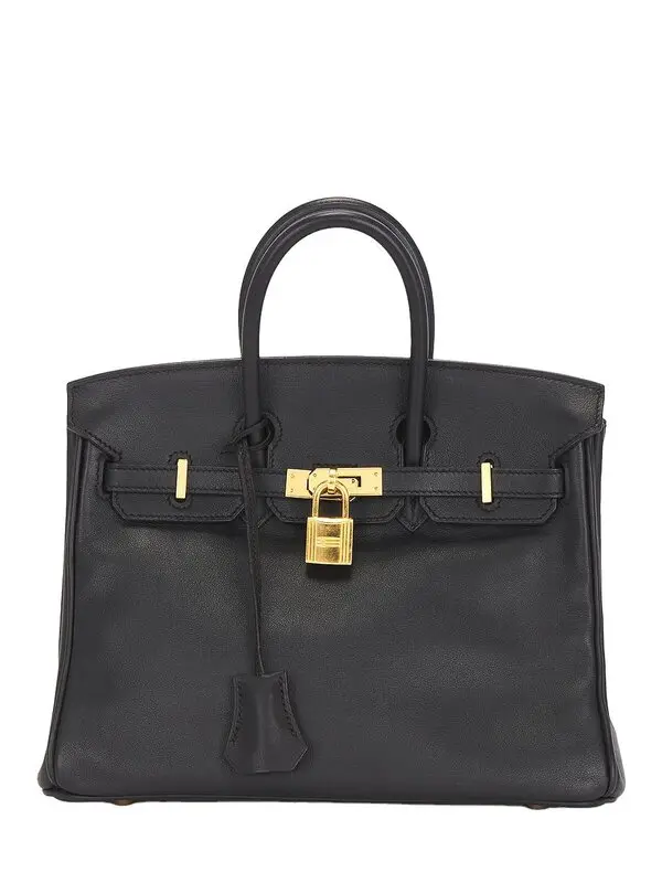 Hermès Birkin 25 Handbag In Swift Leather - Noir