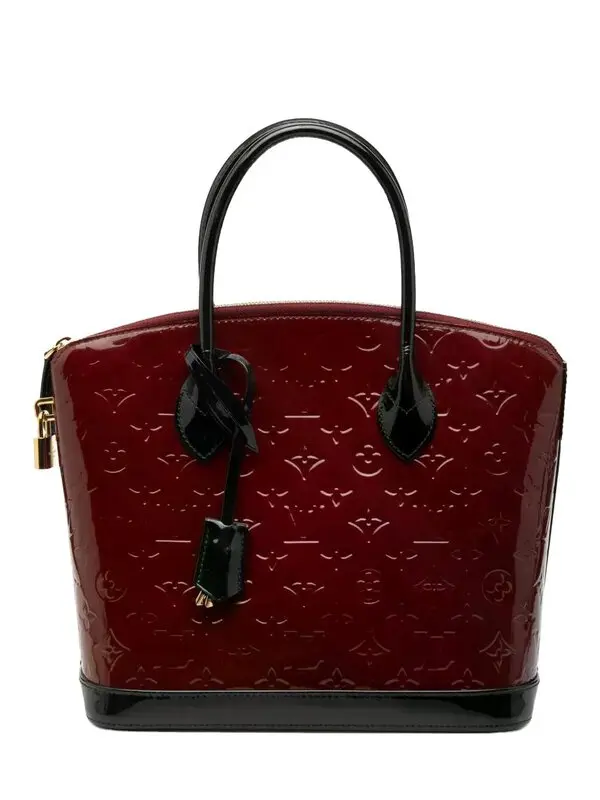 LOUIS VUITTON Monogram Vernis Lockit Pm Handbag - Red