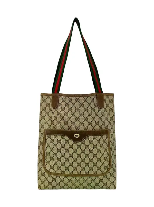 Gucci 20th Century Gg Supreme Web Tote Bag - Neutrals
