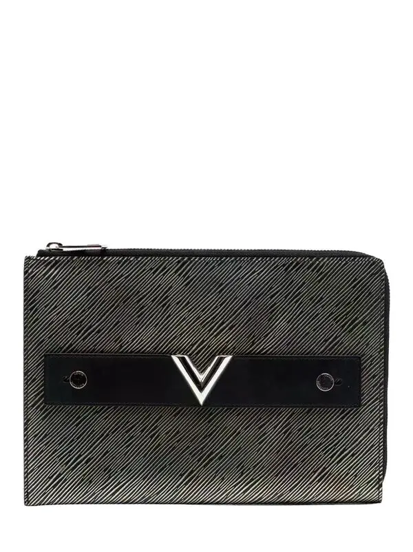 LOUIS VUITTON 2017 Epi Essential V Pochette Clutch Bag - Silver