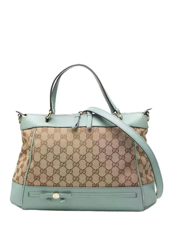 Gucci Gg Canvas Mayfair Satchel - Neutrals