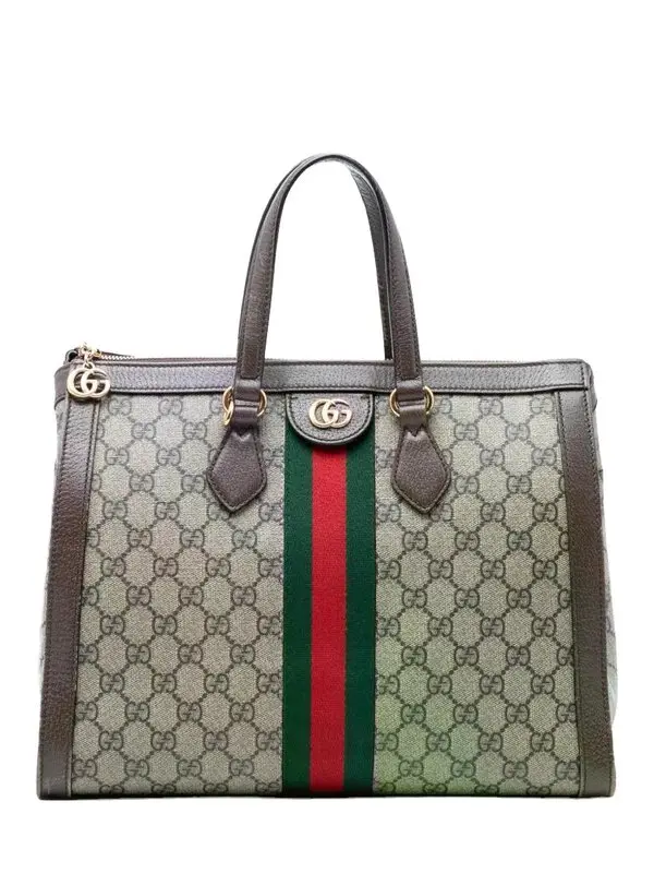 Gucci Ophidia Gg Supreme Satchel - Neutrals