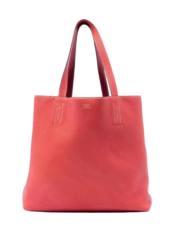 Hermès Clemence Double Sens 36 Tote Bag - Red
