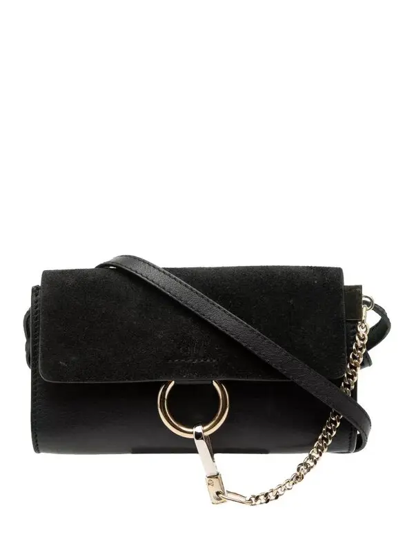 Chloé Mini Faye Chain Crossbody Bag - Black