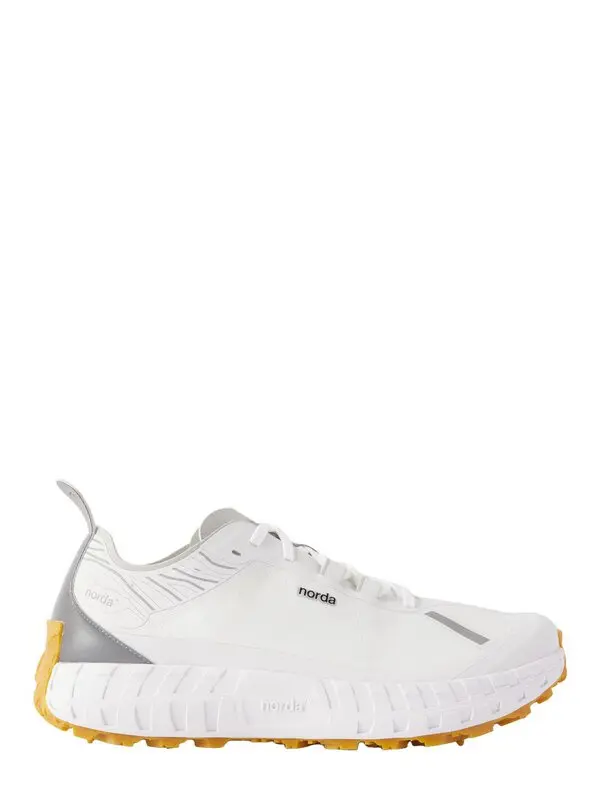 NORDA 001a Dyneema® And Rubber-trimmed Running Sneakers - White