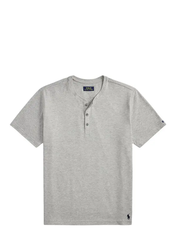 Ralph Lauren Featherweight Mesh Henley Sleep Shirt - Andover Heather
