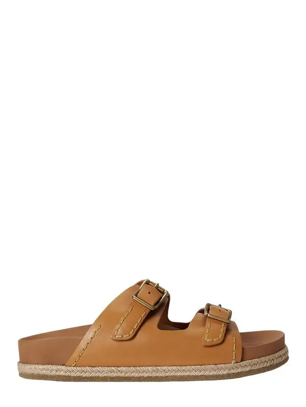 Ralph Lauren Turbach Leather Sandals - Natural