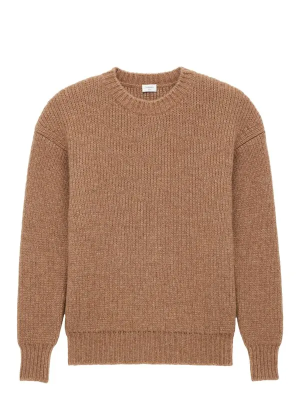Saint Laurent Oversized Chunky Knit Sweater - Camel