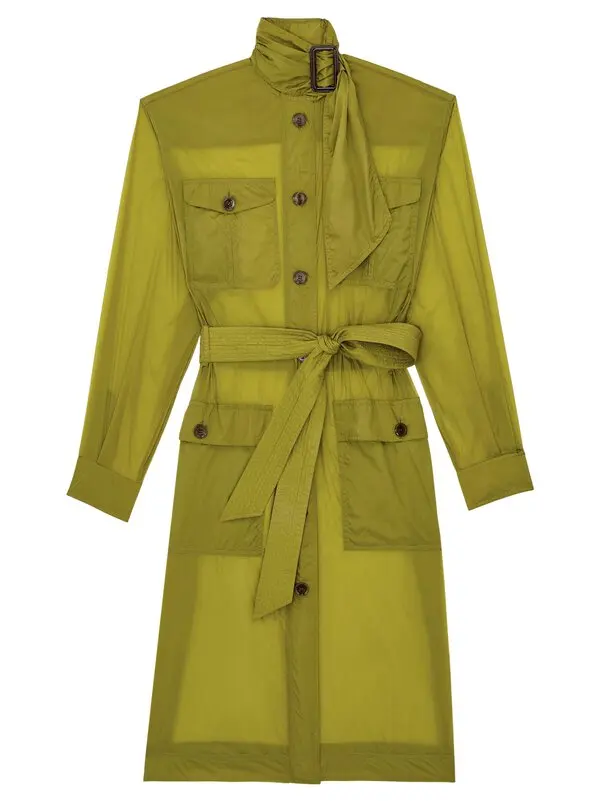 Saint Laurent Nylon Cargo Dress - Mousse