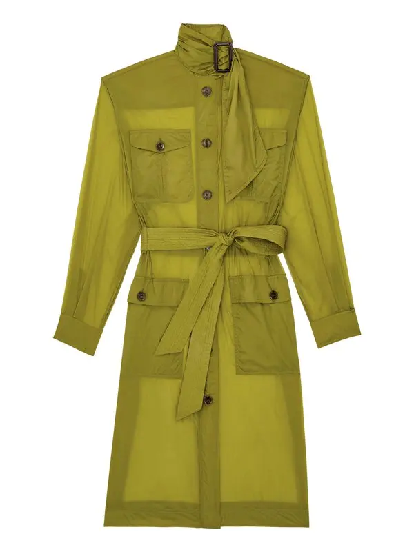 Saint Laurent Nylon Cargo Dress - Mousse