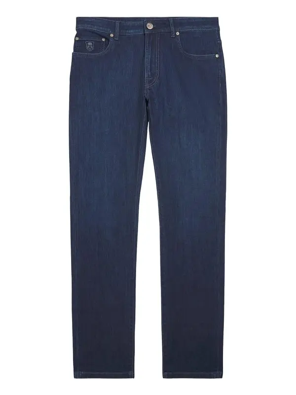 Corneliani Stretch Straight Jeans - Navy