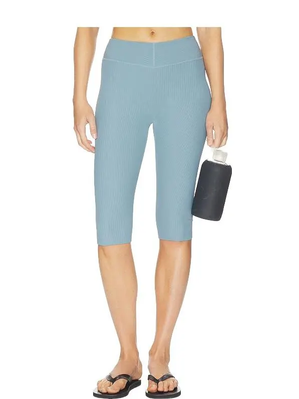 Beyond Yoga Ribbed Pedal Pusher Pants - Blue