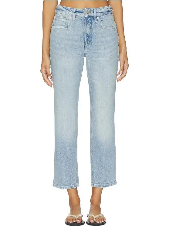 Good American Good Icon Straight Ankle Jeans - Blue