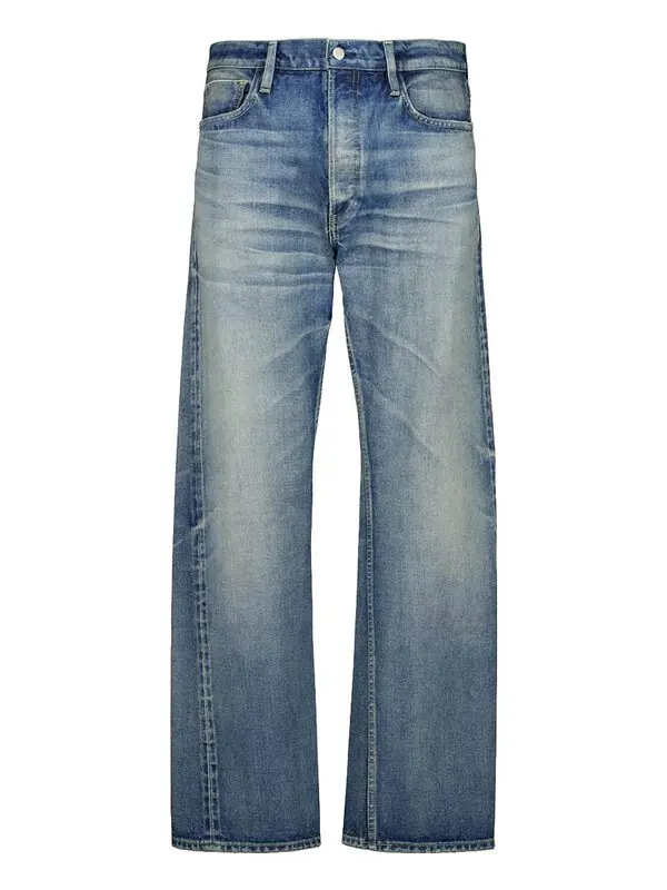 Fear Of God Vintage Indigo Denim Straight Leg Jeans - Blue