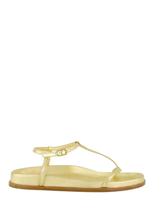 EMME PARSONS Washed Nappa Aya Sandals - Gold