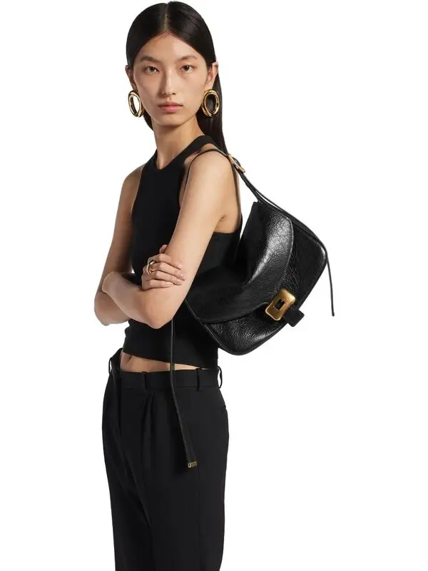 Balenciaga Clicca Medium Shoulder Bag - Black