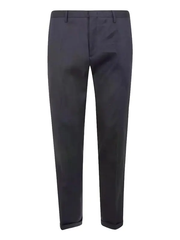 Paul Smith Pressed Crease Turn-up Trousers - Grey
