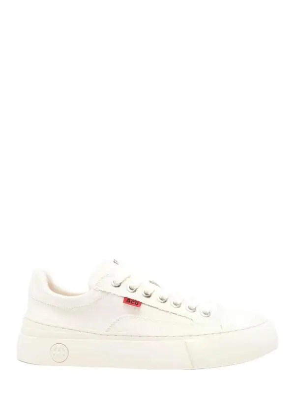ACUPUNCTURE 1993 Logo Detail Canvas Sneakers - Neutrals