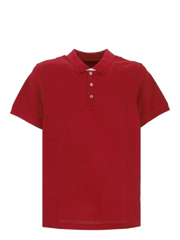 FAY Logo-embroidered Polo Shirt - Red