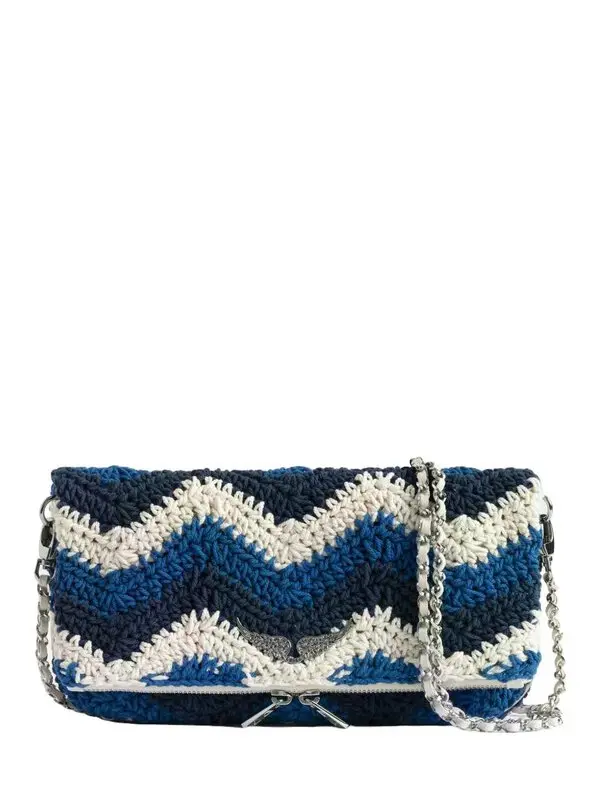Zadig&Voltaire Rock Macramé Cross Body Bag - Blue
