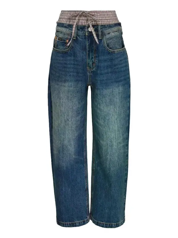 Andersson Bell Trunk Layered-waist Jeans - Blue