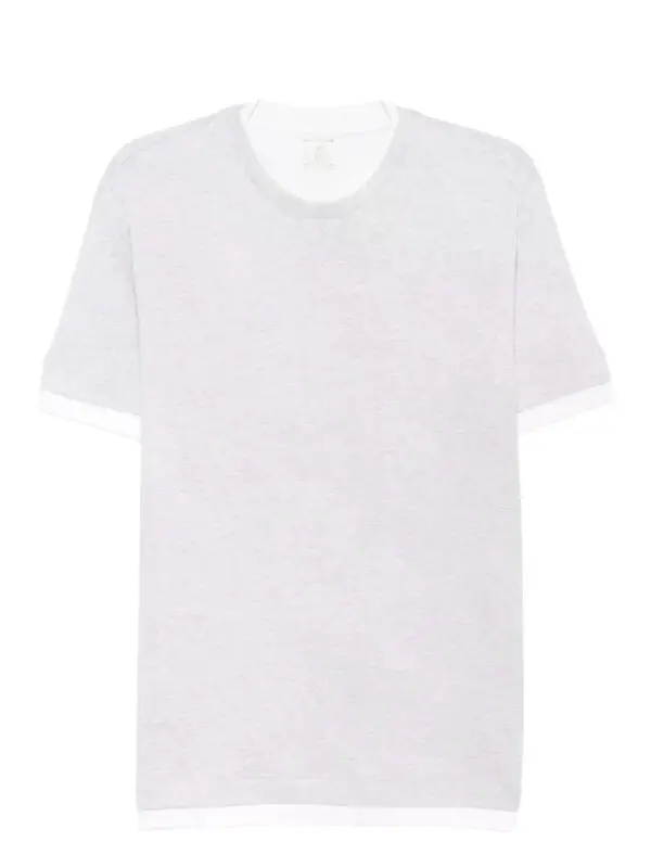 Eleventy Short-sleeve Round-neck T-shirt - Grey