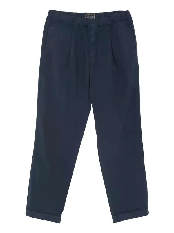 IN THE BOX Belt-looped Trousers With Elasticated Waistband - Blue